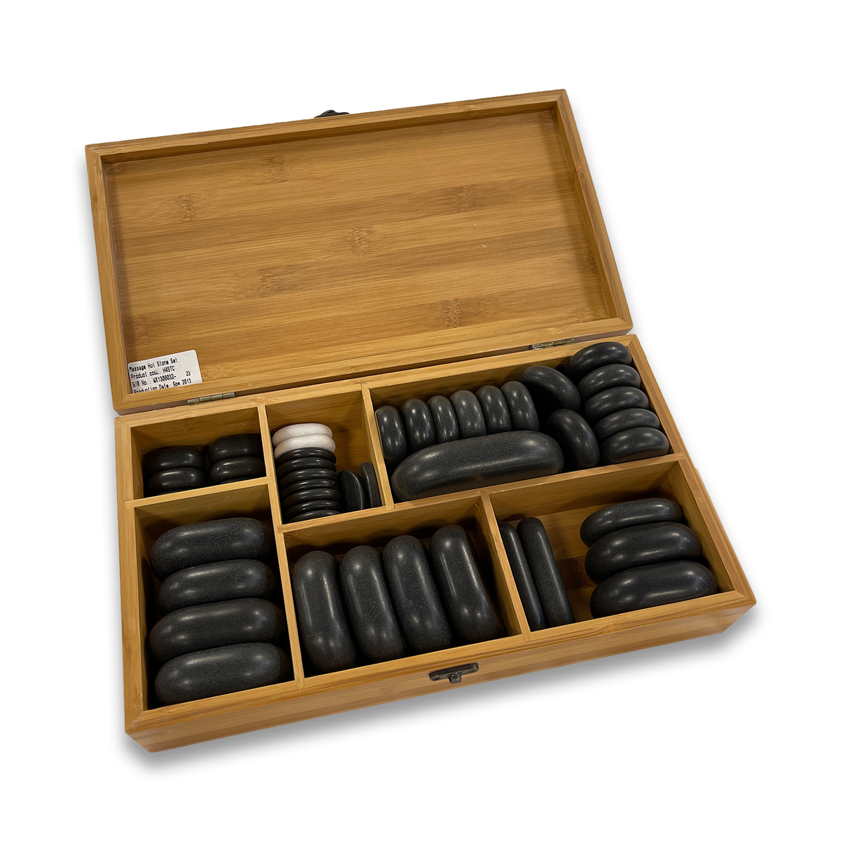 Hot Stone sæt (basalt) (45 sten)