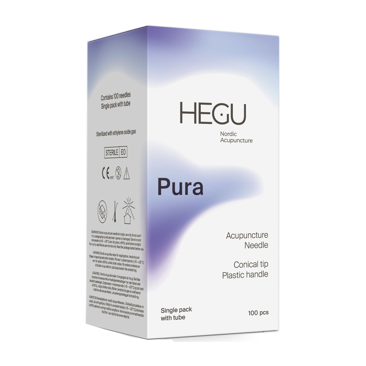 HEGU Pura (Tube) - Nåle behandlet med double dry coating