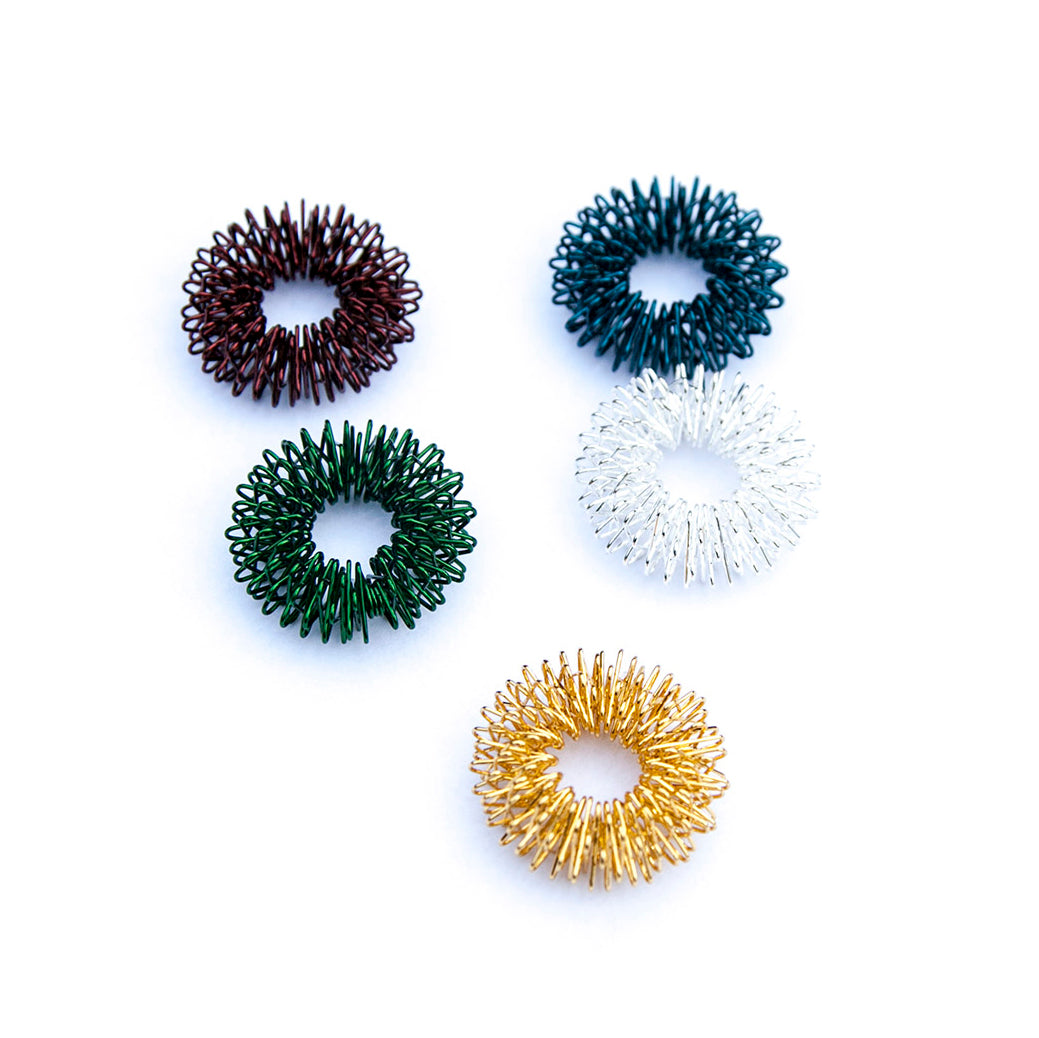 Finger roller / akupressur ring i blandede – AcupunctureShop